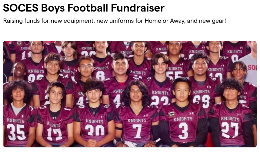 Fundraisers-Click Here! – TEAM SOCES