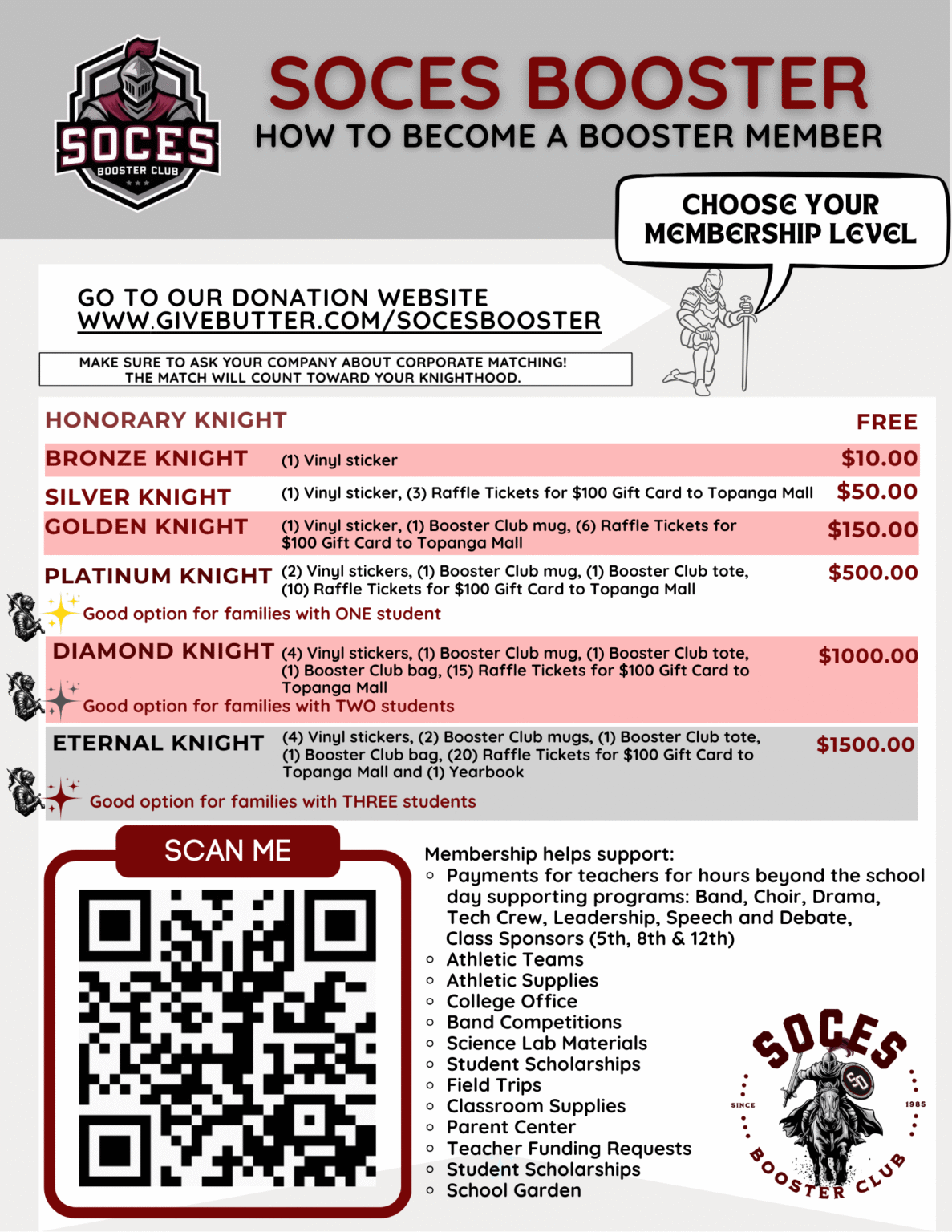 Booster Membership! – TEAM SOCES